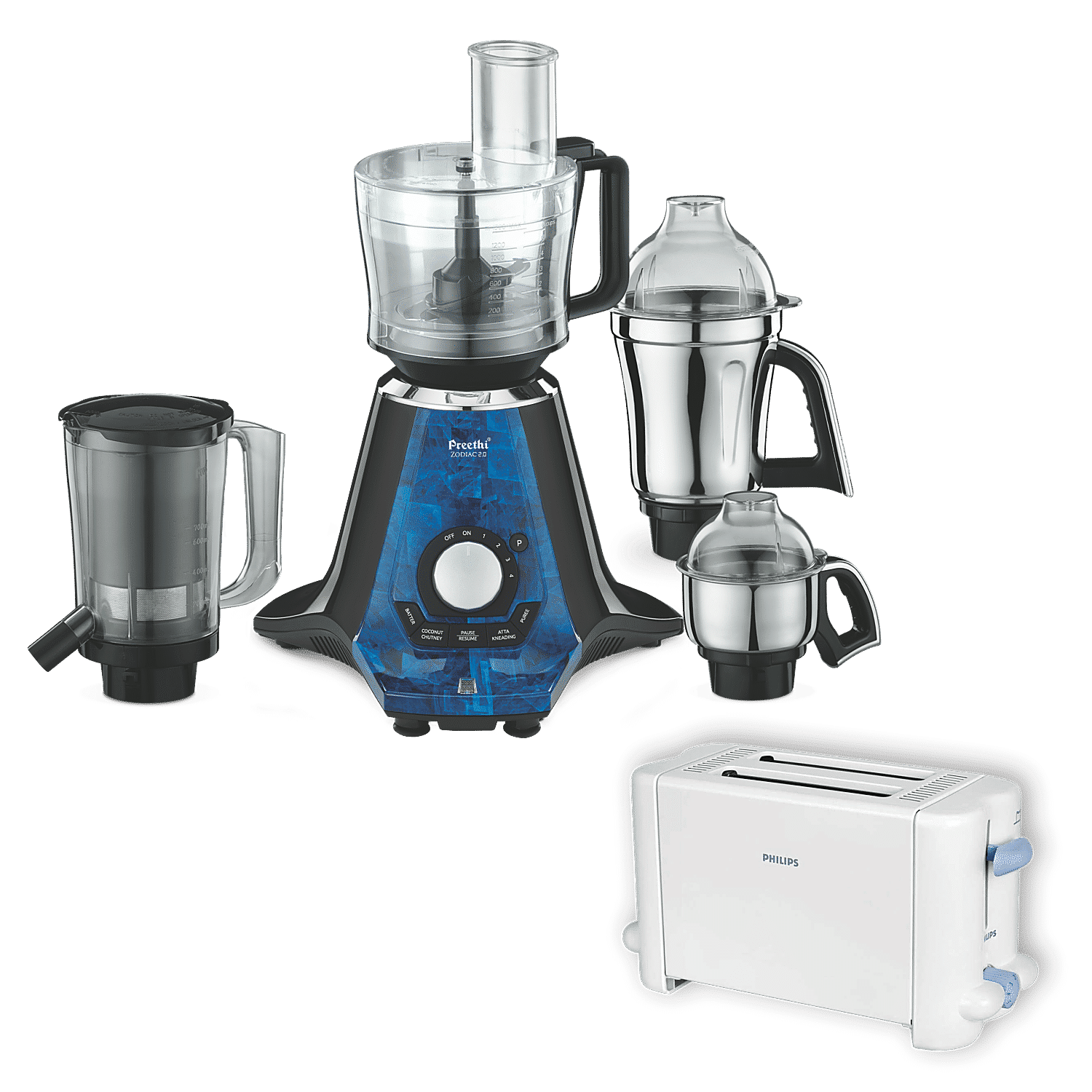 Buy Preethi Zodiac 2.0 - 1000 Watts + Get Free Philips Toaster Online