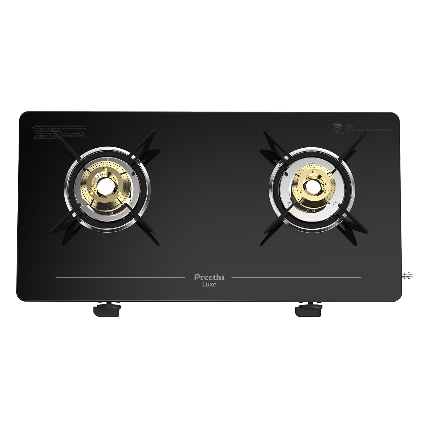 Buy Preethi Luxe 2 Burner Glass Top Gas Stove Online